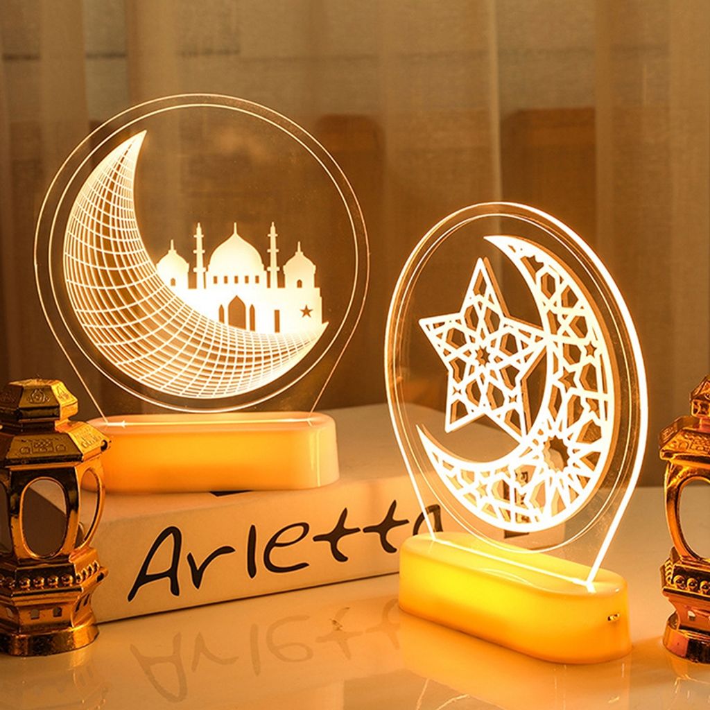 2er Set Ramadan LED DIY Lampe, Tischlicht Eid | Kaufland.de