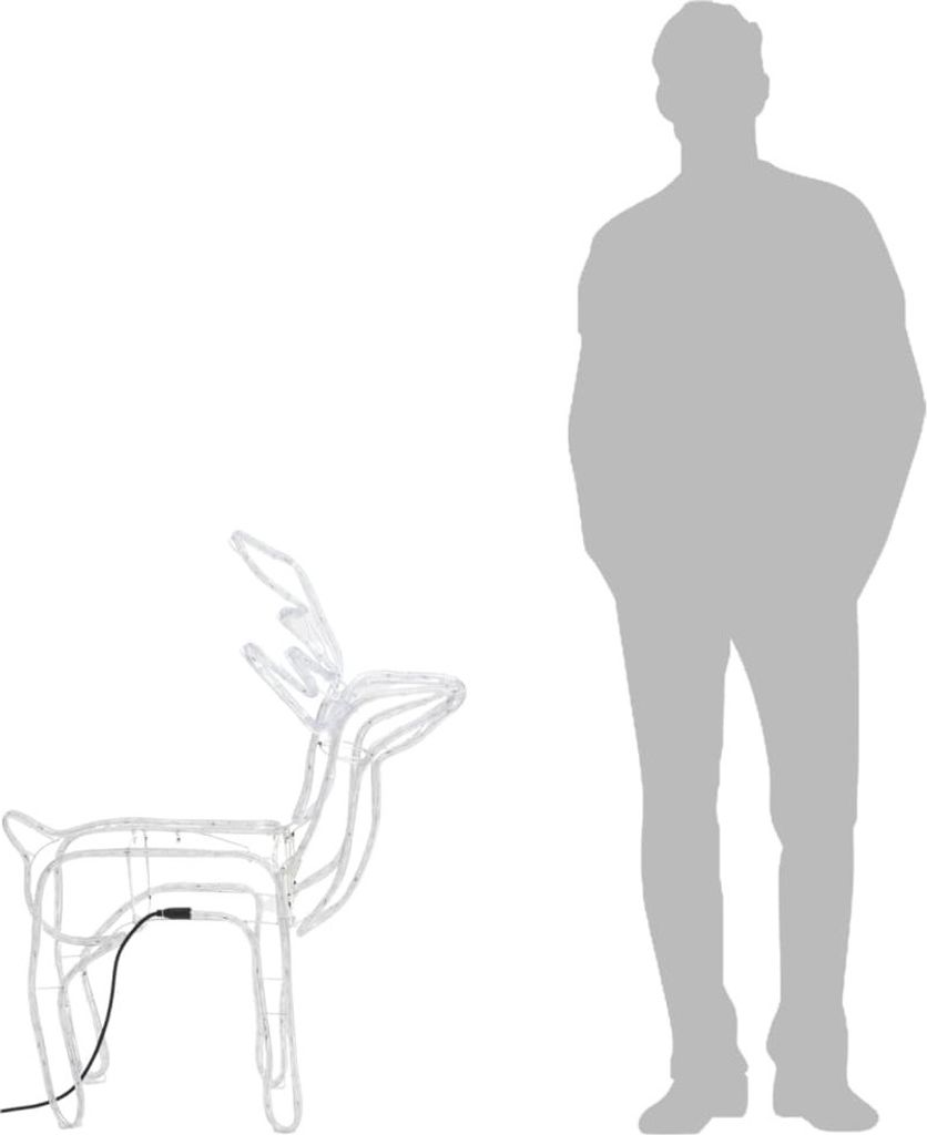 vidaXL LED silueta soba teplá bílá 76x42x87 | Kaufland.cz