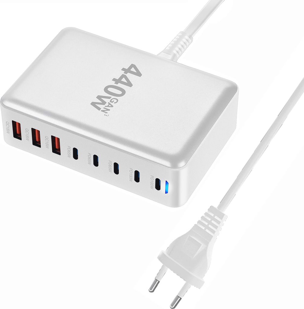 440-W-Ladestation-Hub 8-Ports USB-C-Ladeblock | Kaufland.de