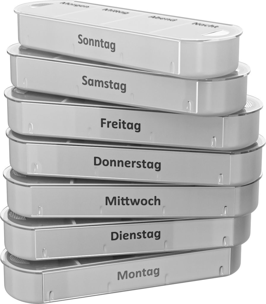 WELLGRO Tablettenbox für 7 Tage - Mit 4 | Kaufland.de