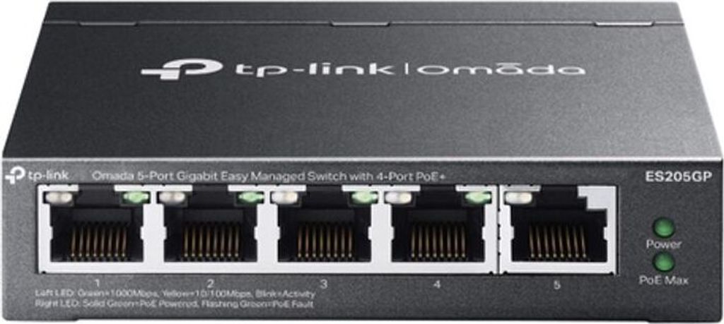 TP-LINK Switch 5x GE ES205GP 4-Port PoE+ - | Kaufland.cz
