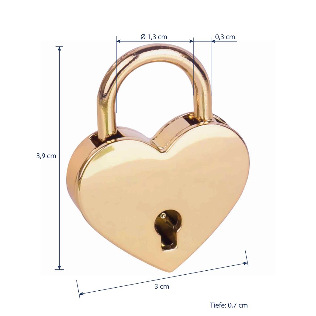 HMF 6493 Mini Deko Vorhängeschloss mit | Kaufland.de