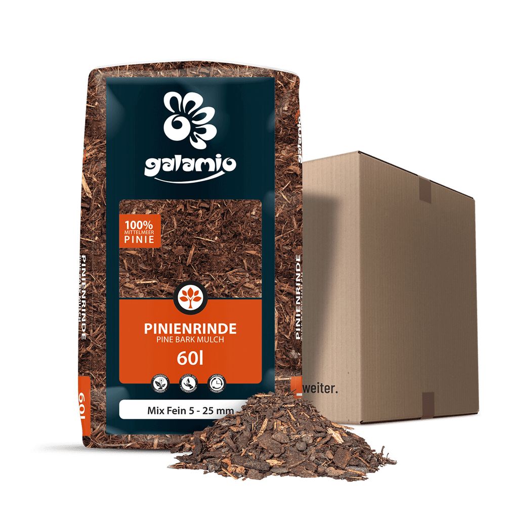 Galamio Pinienrinde Mix Fein 60l Rindenmulch | Kaufland.de