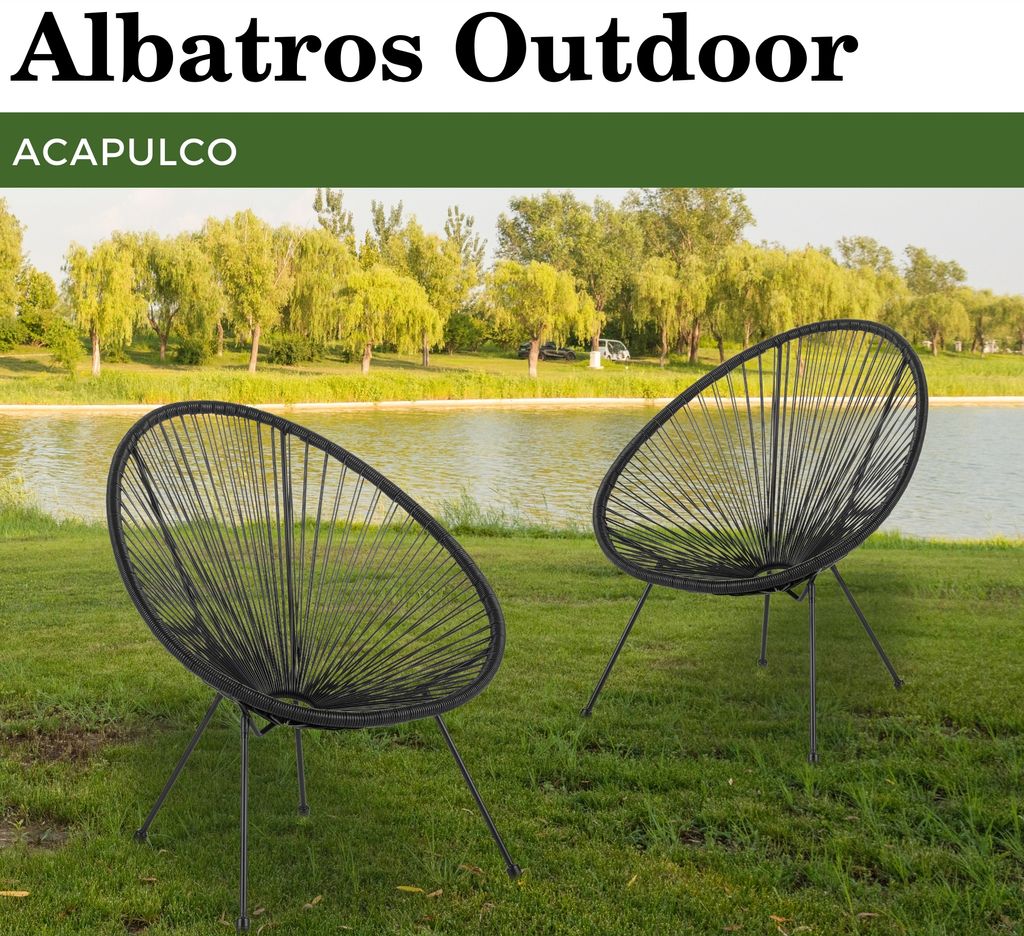 Albatros Acapulco Stuhl 2er Set schwarz – | Kaufland.de
