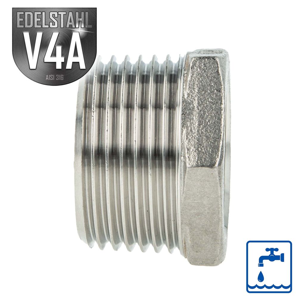 tecuro Reduzierstück Edelstahl V4A (AISI | Kaufland.de