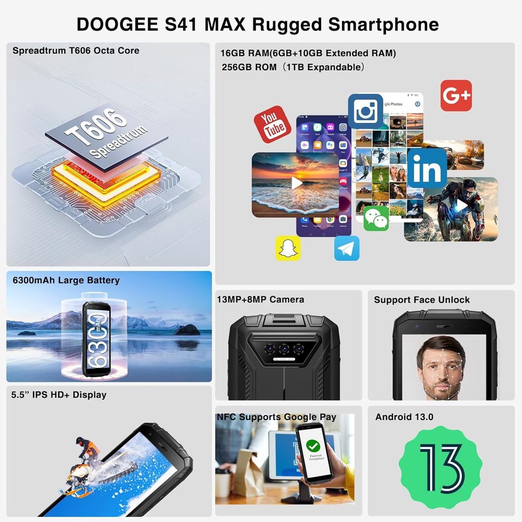 DOOGEE S41 Max Outdoor Handy Ohne Vertrag | Kaufland.cz