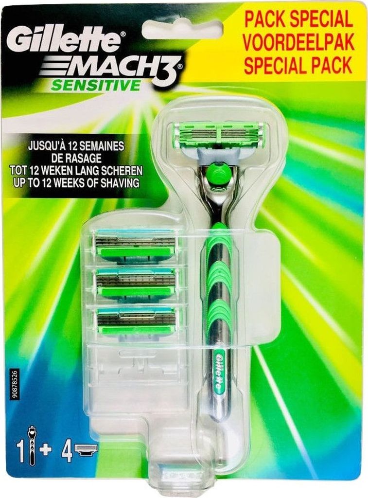 Gillette Mach3 Sensitive Value Pack mit 4 | Kaufland.de