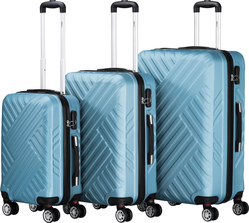 Zelsius Koffer Set 3 Stück, Stahlblau, ABS | Kaufland.de
