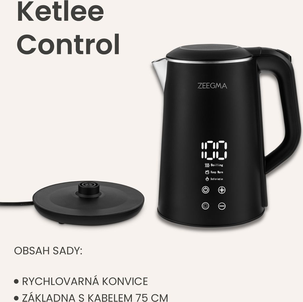Rychlovarná konvice Zeegma KETLEE CONTROL, | Kaufland.cz