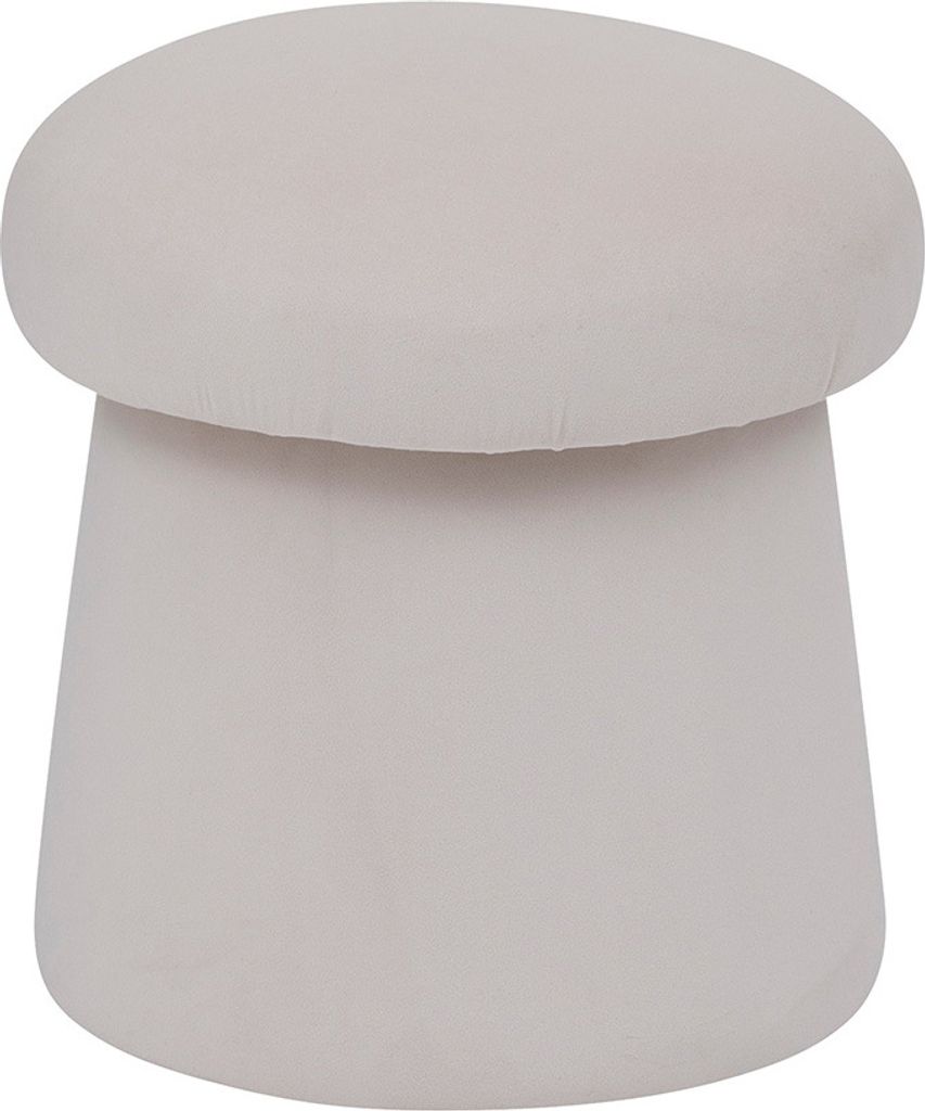 Eazy Living Zamatový puf Ø 37 cm Autun Ivory | Kaufland.sk