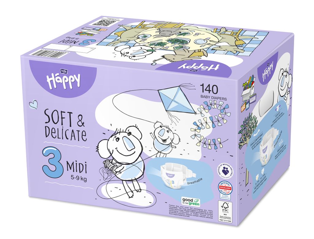 BELLA Baby Happy Midi Box (140 ks) Pleny