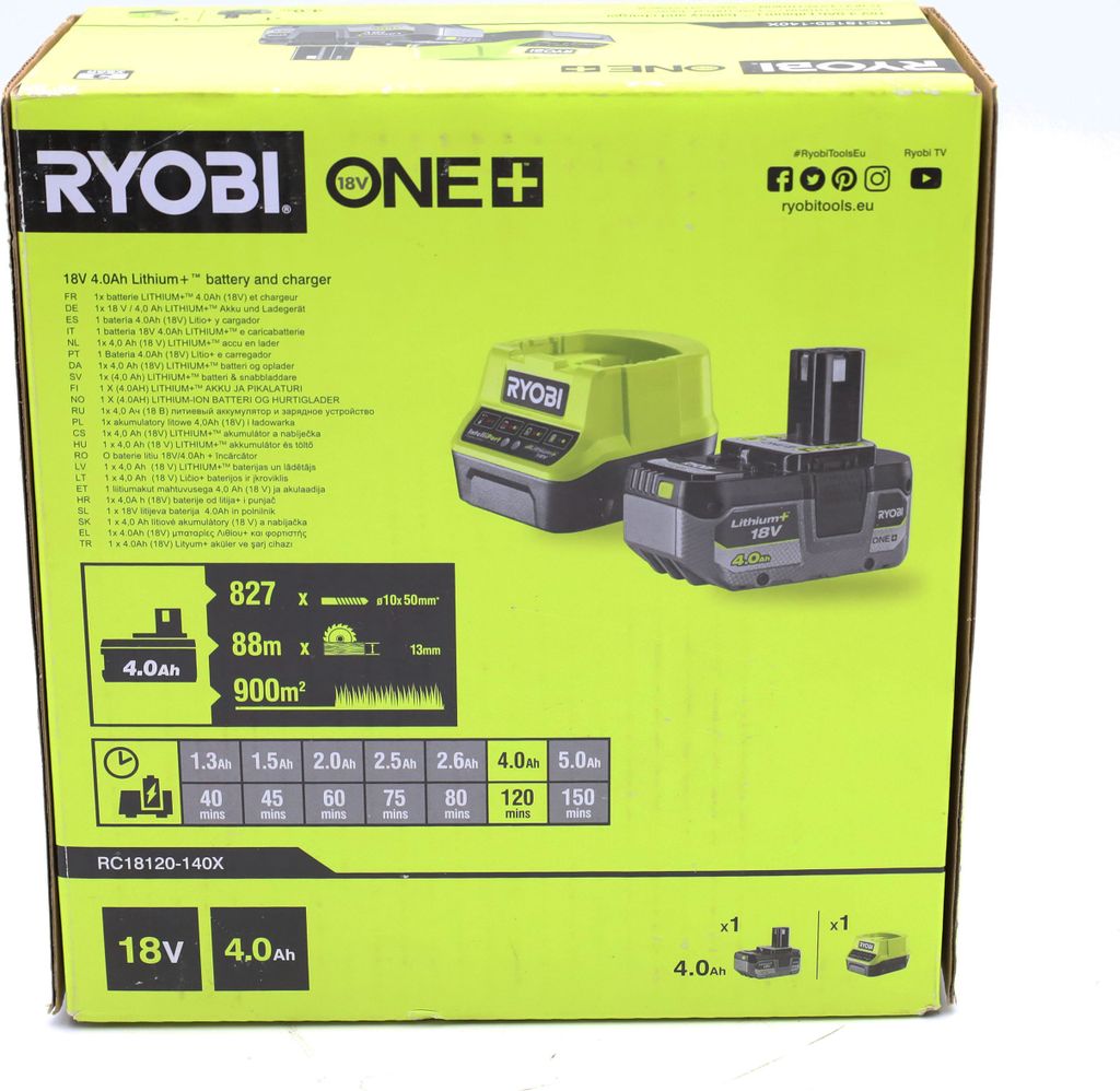 RYOBI Akku-Starter-Set RC18120-140X 18V 4Ah, | Kaufland.de