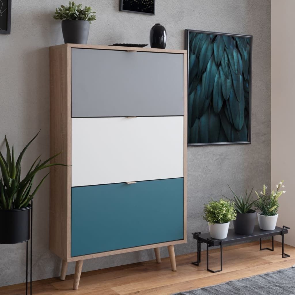 Botník Finori C-uba 42 dub Sonoma a trikolóra | Kaufland.cz