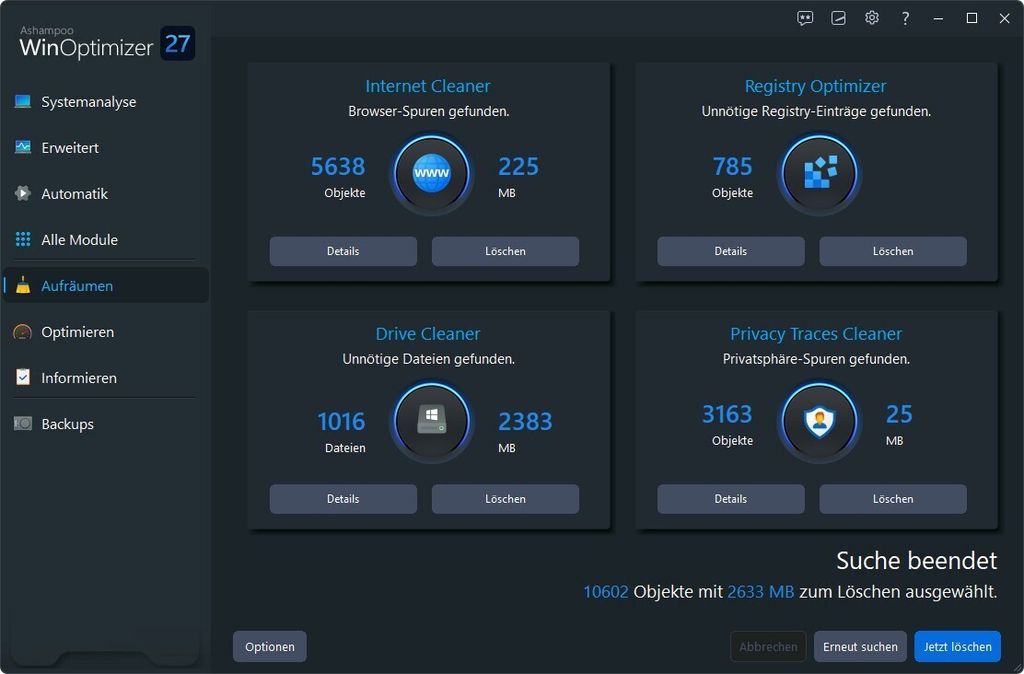 Ashampoo WinOptimizer 27 - Dauerlizenz / 3-PC | Kaufland.de