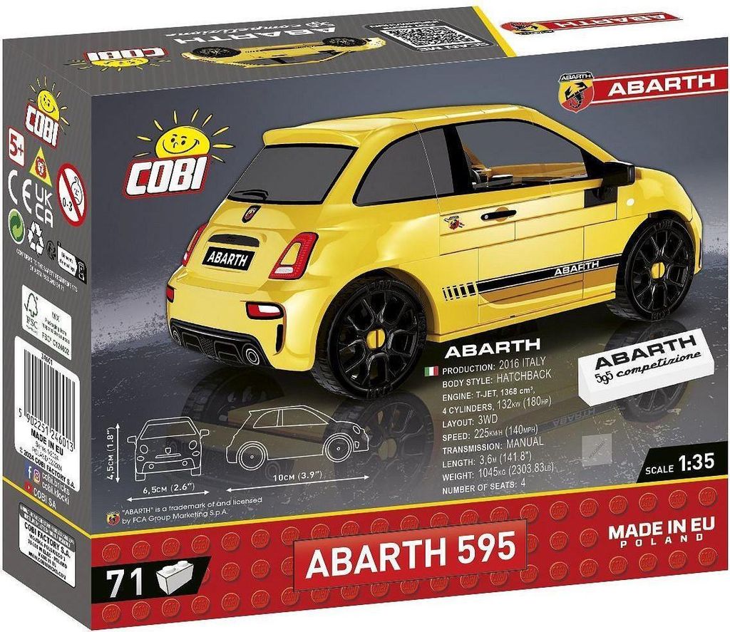 Cobi Cars 24601 Fiat Abarth 595 24601 | Kaufland.de