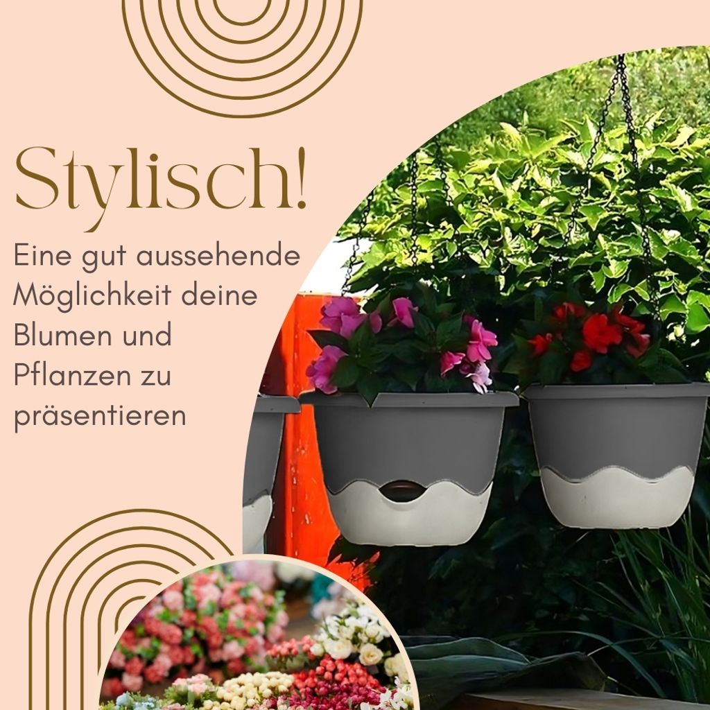 Hangeampel Outdoor Mit Wasserspeicher
