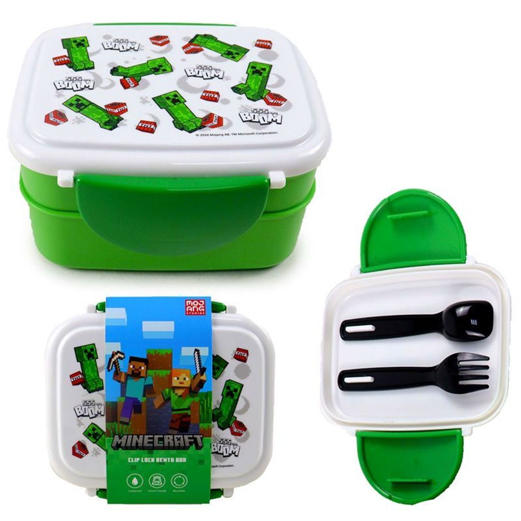 Minecraft Creeper & TNT bento box s vidličkou | Kaufland.sk