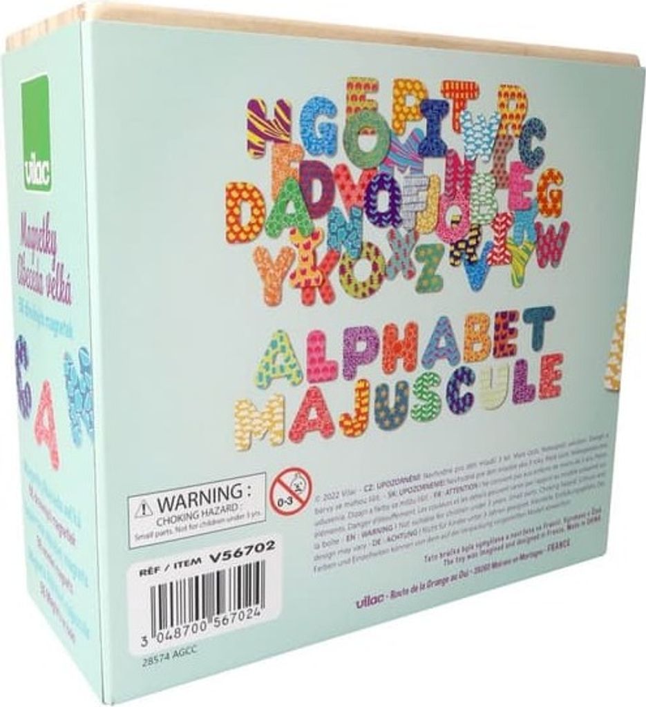 Vilac Drevené magnety veľká abeceda 56ks | Kaufland.sk