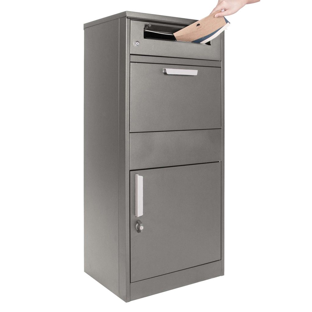 Balíkový box Wiltec sivý 500 x 370 x 1120 mm, | Kaufland.sk