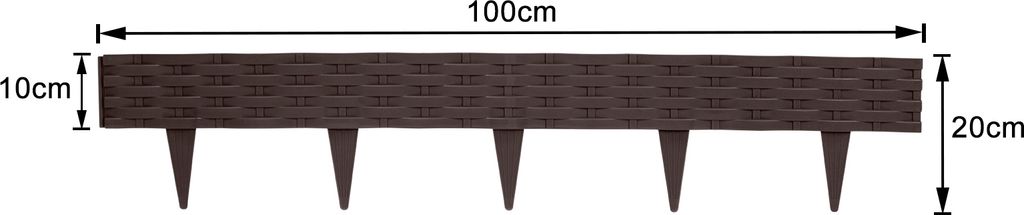 UISEBRT 25m Ratanové obruby na trávník Obruby | Kaufland.cz