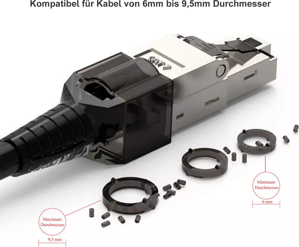 10x Netzwerk Stecker CAT 7 Werkzeuglos RJ45 | Kaufland.de