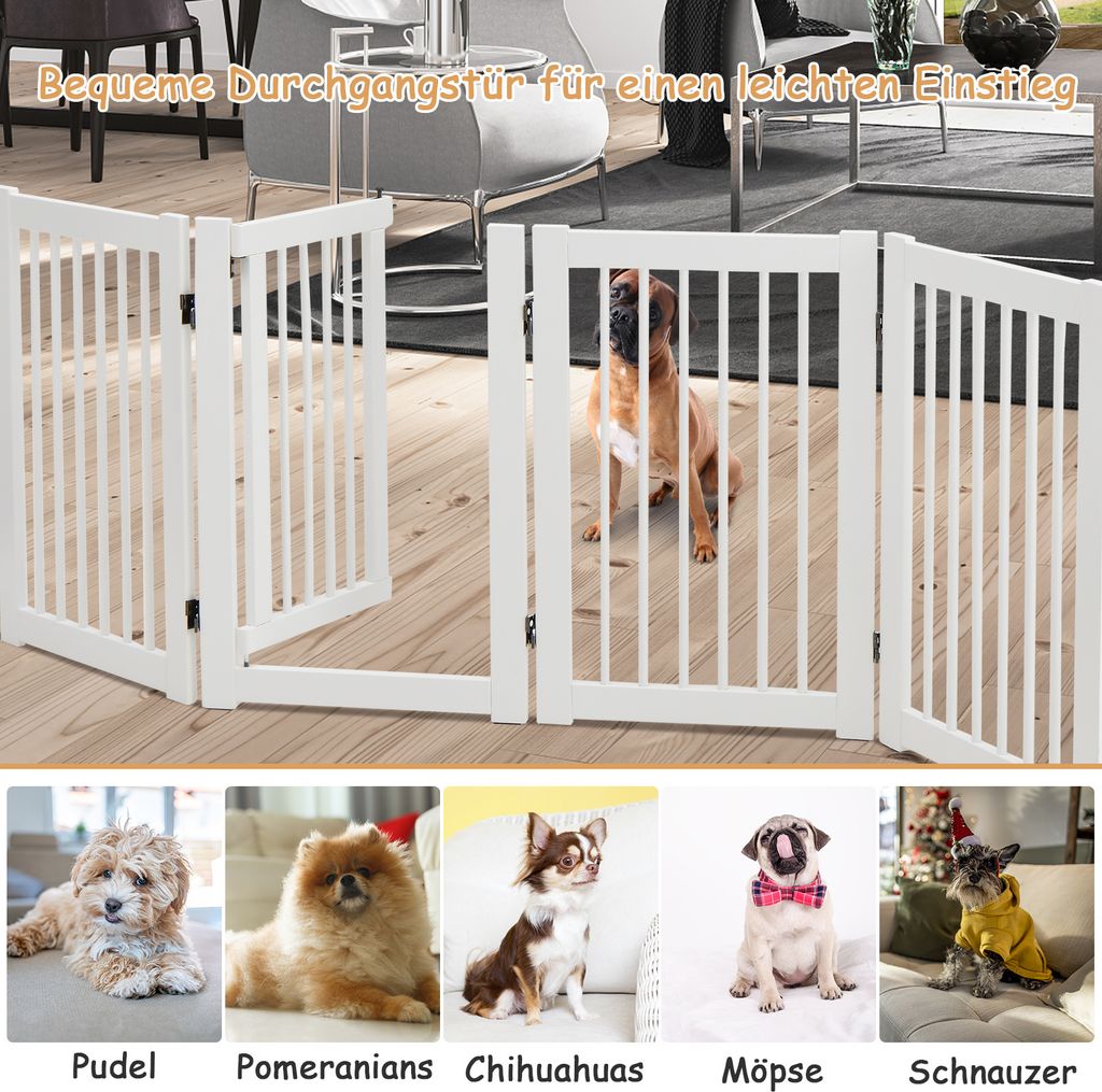 COSTWAY Zábrana pro psy 76 cm vysoká, | Kaufland.cz