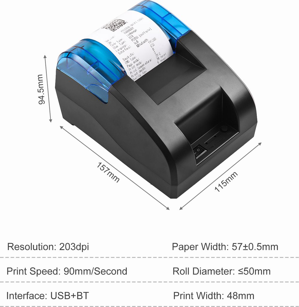 BISOFICE 58 mm termotiskárna účtenek, stolní | Kaufland.cz