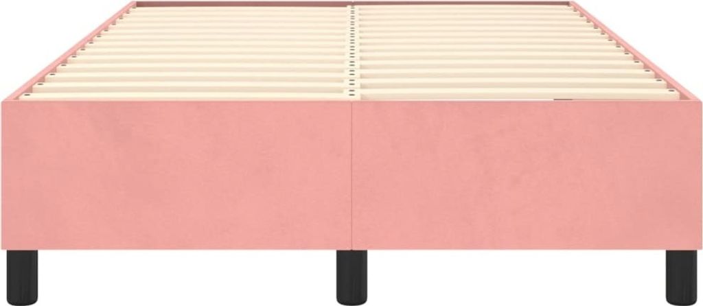 vidaXL Rám postele Pink 120x200 cm Velvet | Kaufland.cz