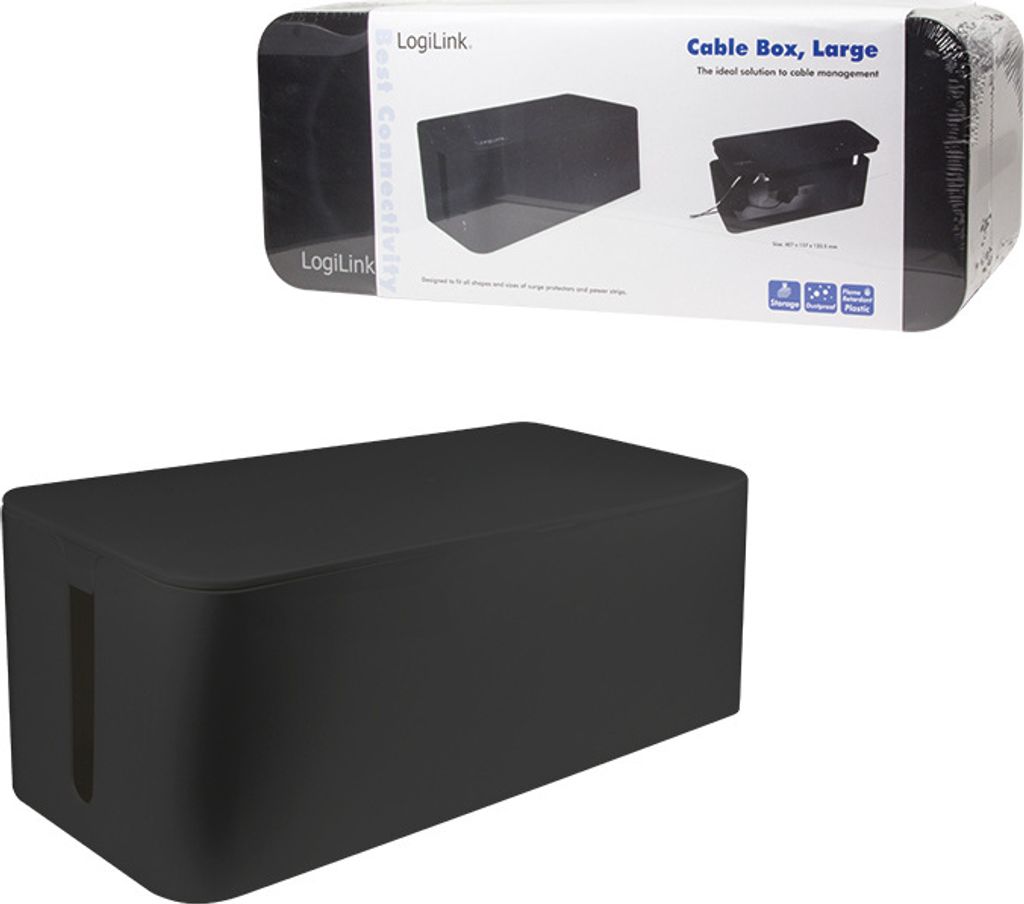 LogiLink Cable Box "big size" Barva: černá | Kaufland.cz