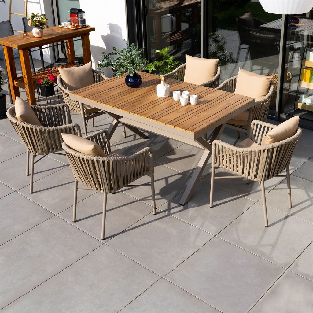 Gartenmöbelset ISOLA mit Tisch und 6 Stühlen, | Kaufland.de