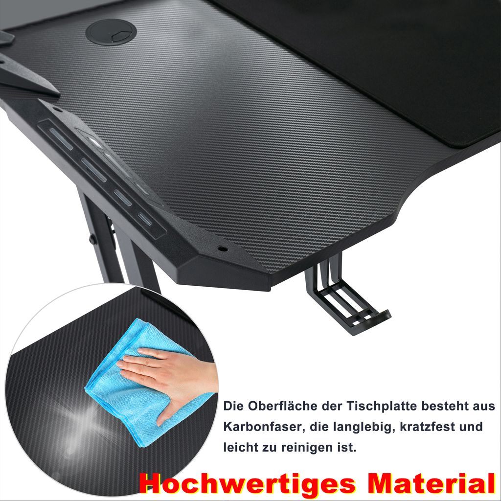 XMTECH herný rohový stôl 120x60cm PC stôl | Kaufland.sk