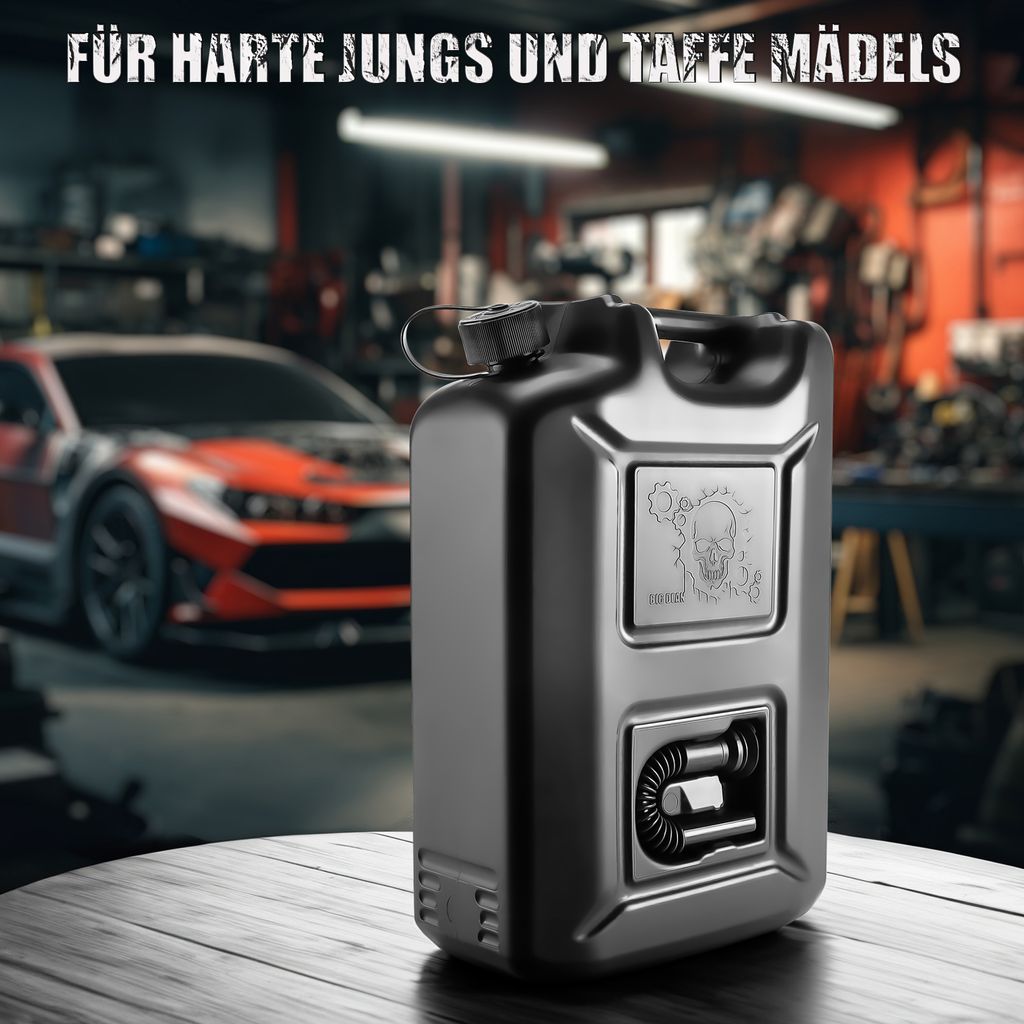 Elegantes Benzinkanister Im Auto Fotos