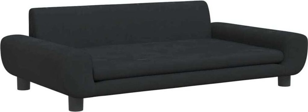 Möbel Hundebett Schwarz 100x54x33 cm Samt | Kaufland.de