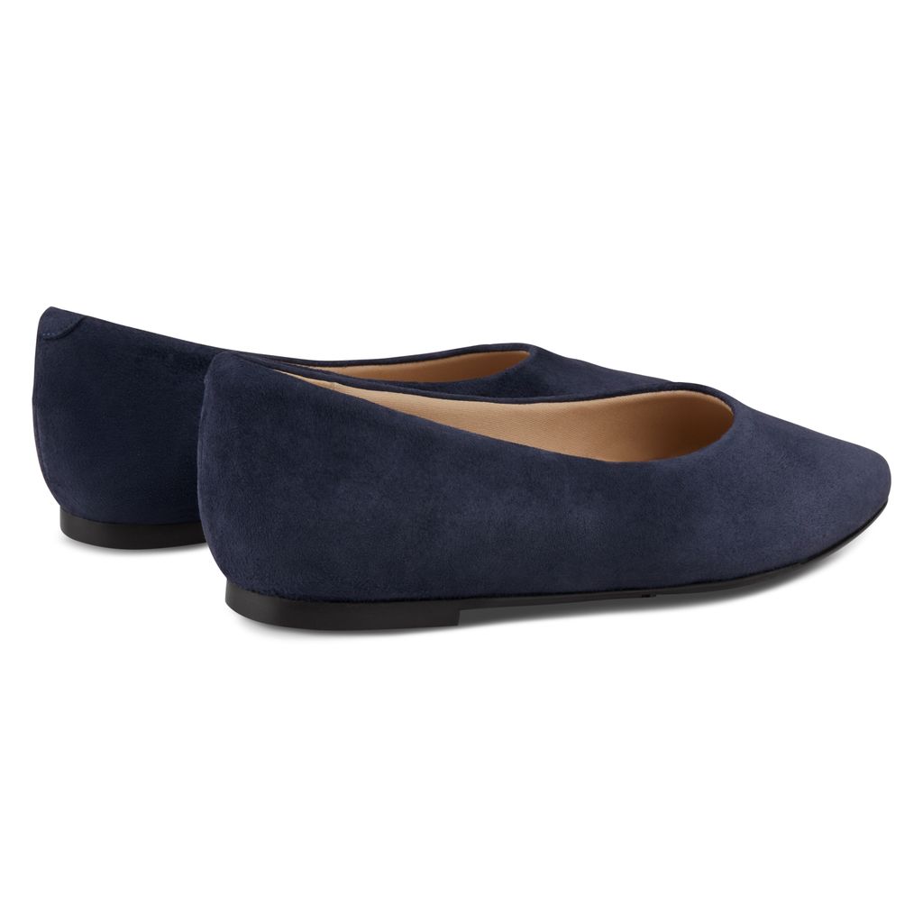 LaShoe - Pointy Ballerina Velours Marine | Kaufland.de