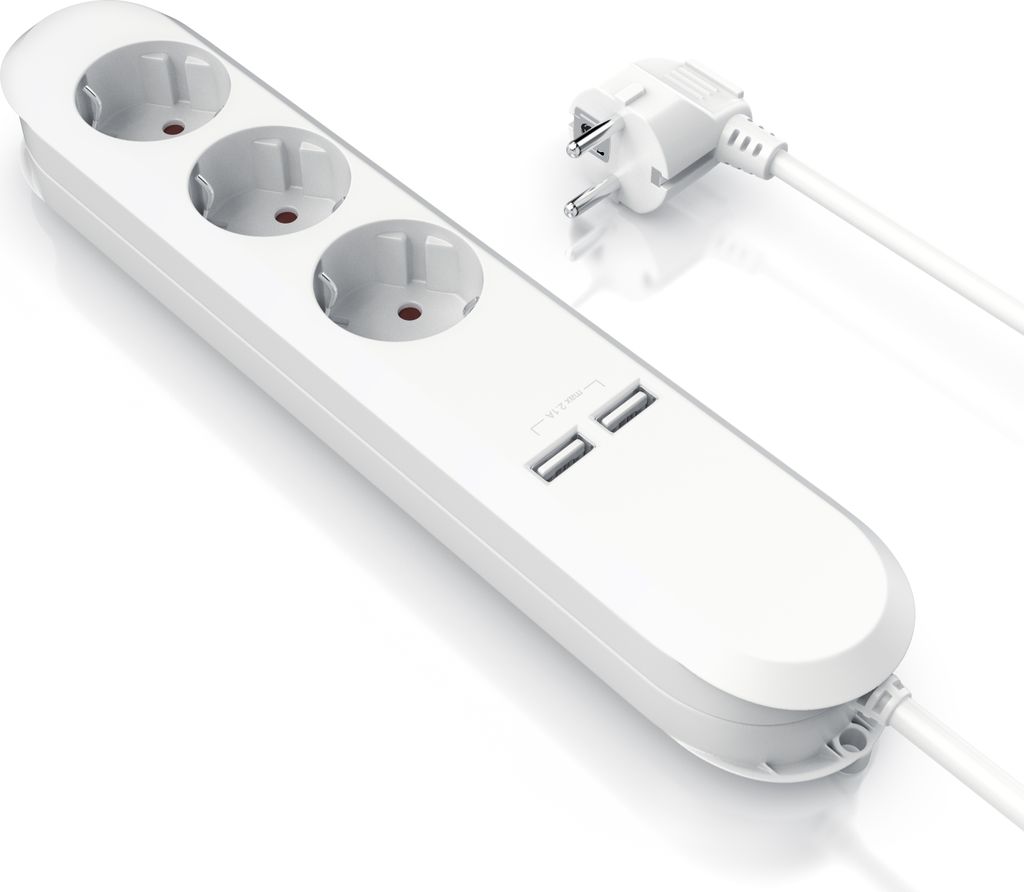 BEARWARE Steckdosenleiste 3-fach 3680W