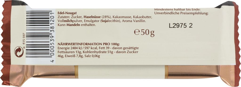 Lindt Edel Nougat Riegel mit frisch | Kaufland.de