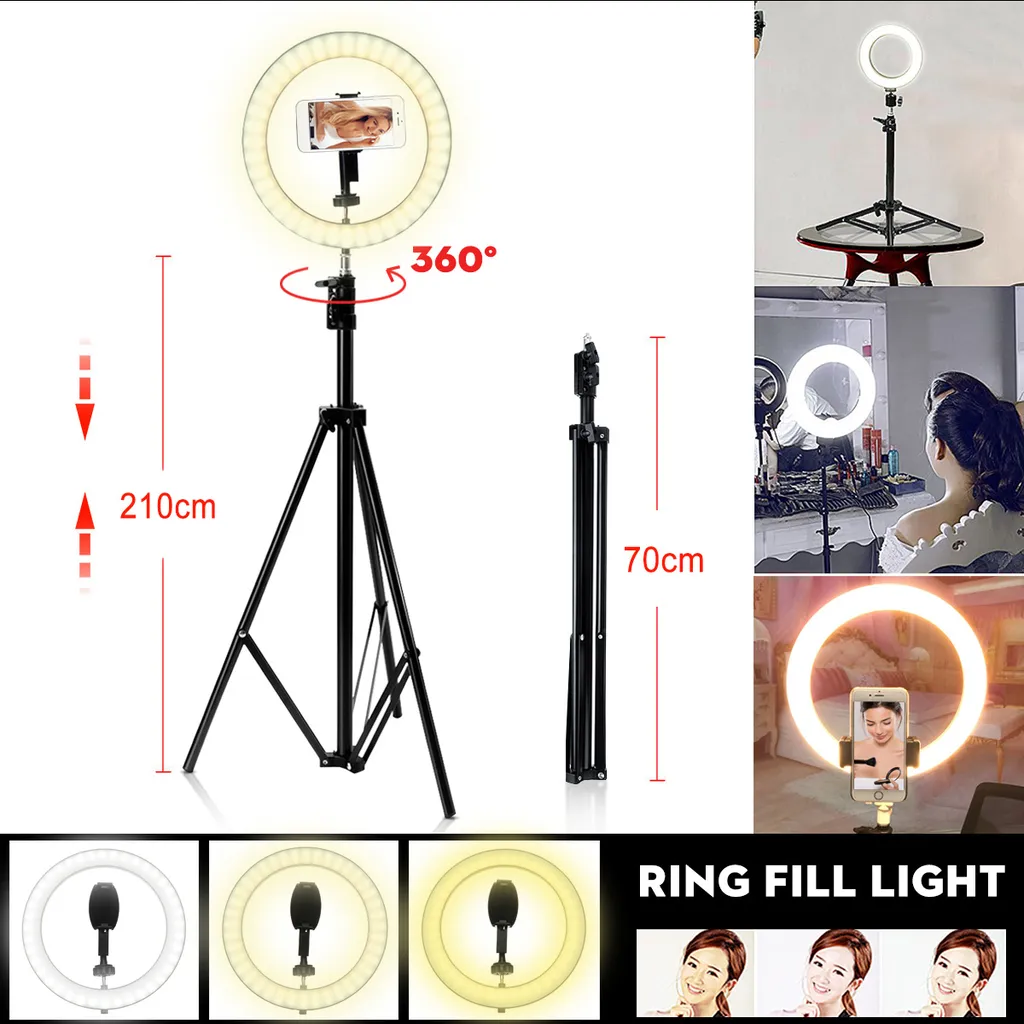 MECO Tragbare LED Dimmbar 10 Zoll Ringleuchte | Kaufland.de