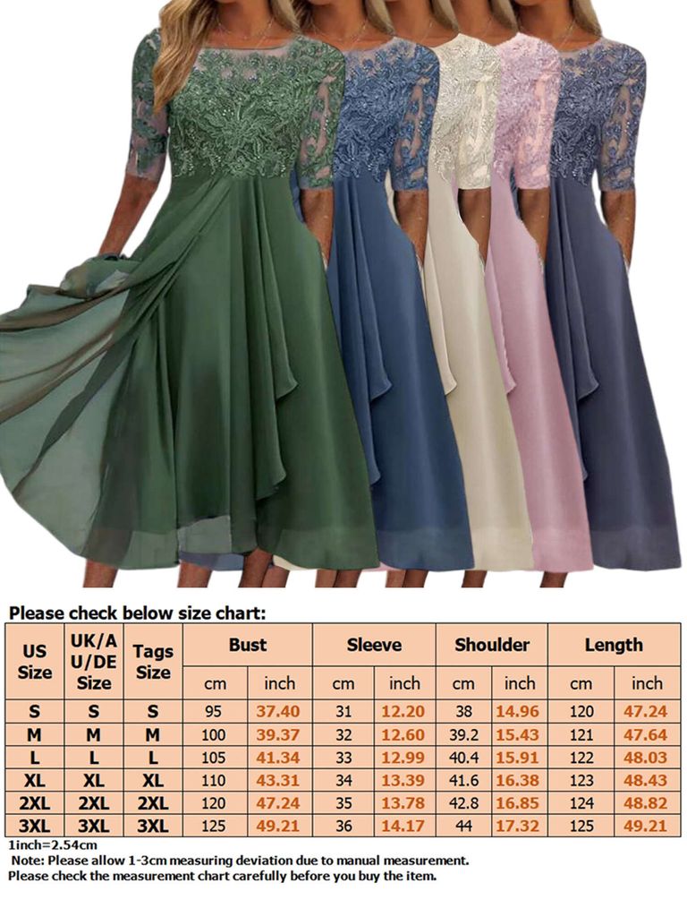 Damen Abendkleider Spitze Einfarbig Sommer | Kaufland.de