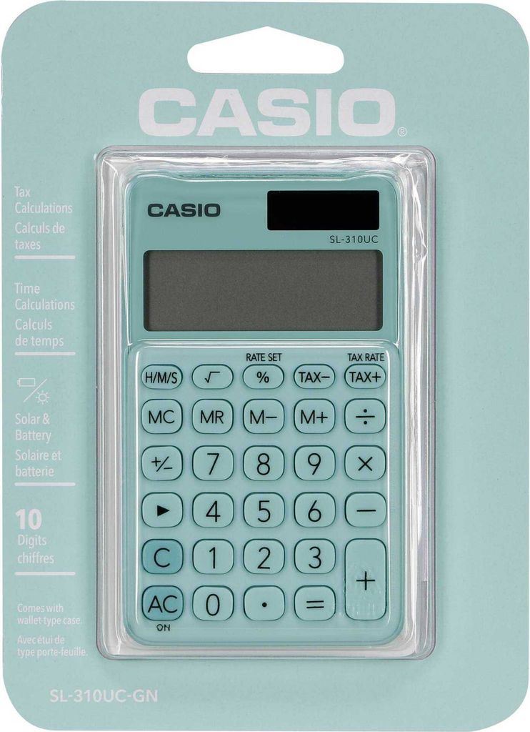 CASIO SL 310 UC GN Stylová barevná kapesní | Kaufland.cz