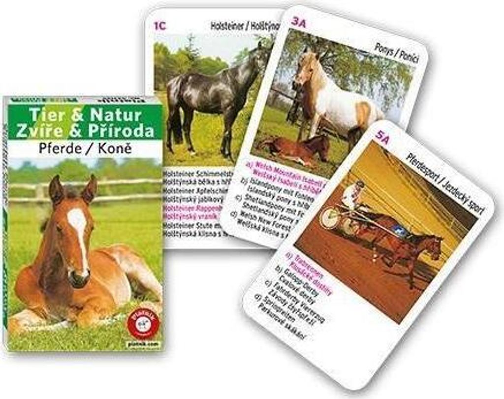 Piatnik 4211 - Quartett Tier und Natur - Pferde