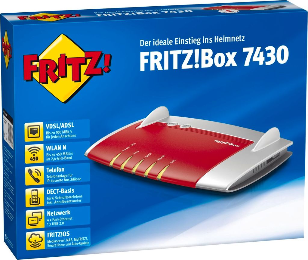 AVM FRITZ!Box 7430 WLAN Router mit | Kaufland.de
