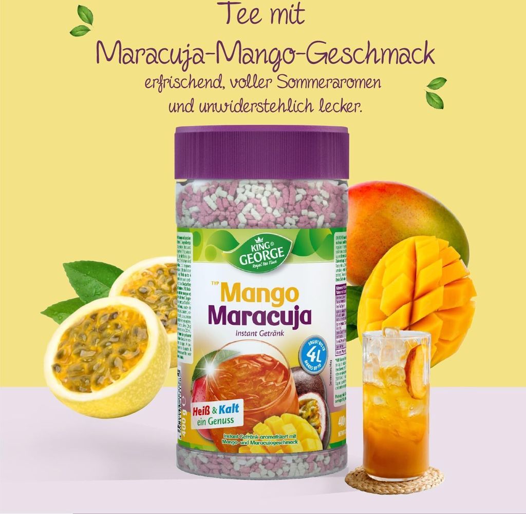 KING GEORGE Instant Tee Mango Maracuja 12 x | Kaufland.de