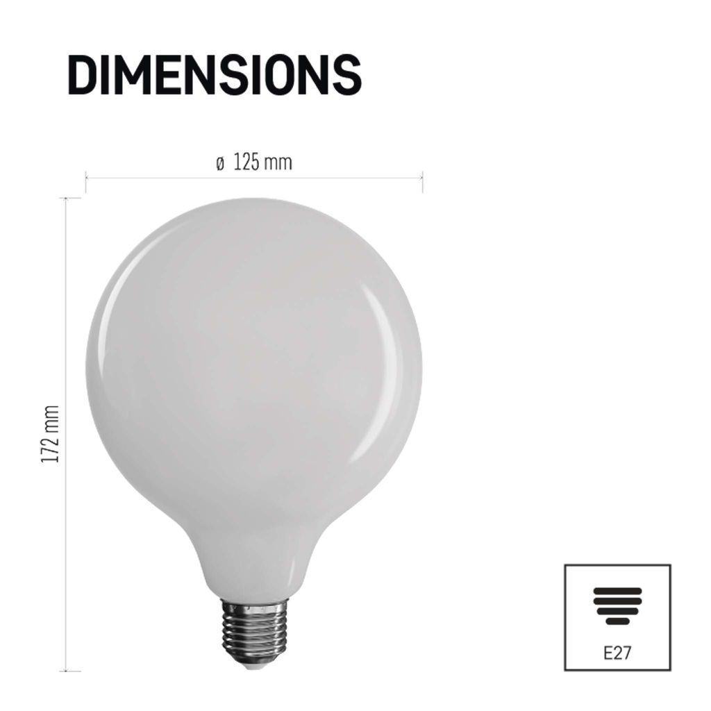 EMOS LED žiarovka Filament Globe / E27 / 18 W | Kaufland.sk