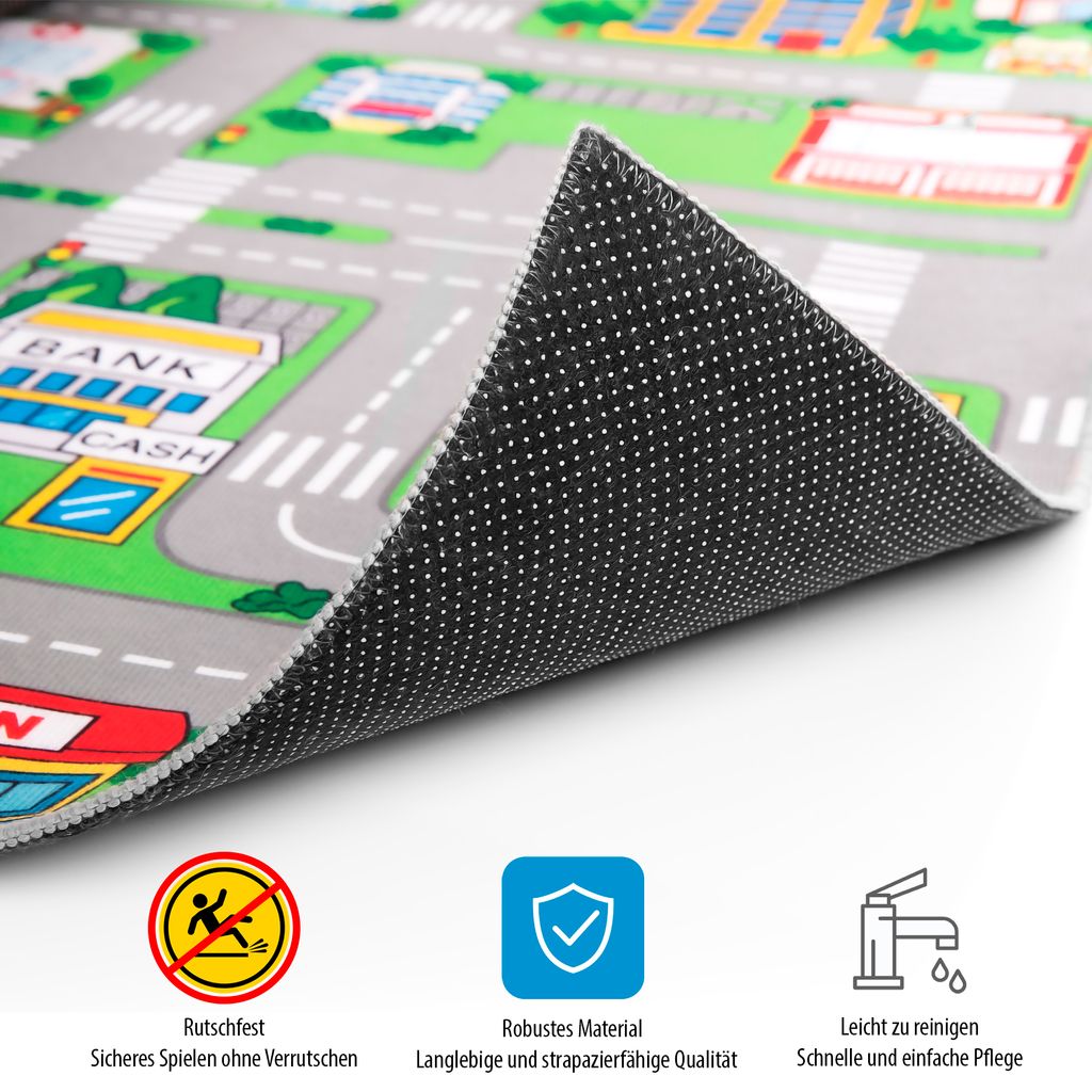 BigDean Spielteppich Kinder in Stadt Design | Kaufland.de