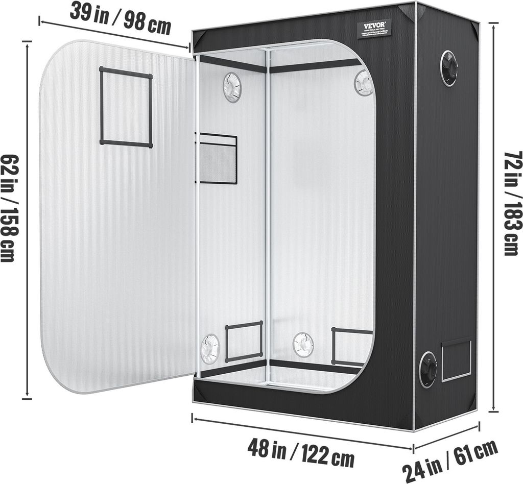 VEVOR Growbox 122 x 61 x 183 cm Gewächshaus | Kaufland.de