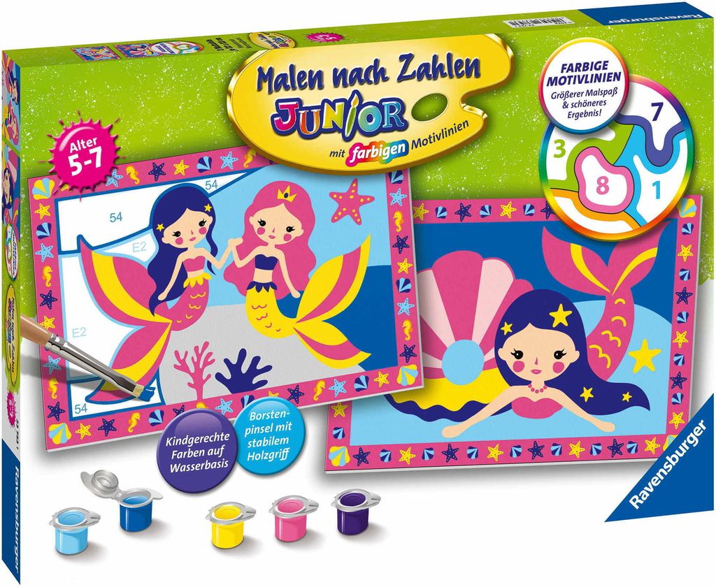 Bezaubernde Meerjungfrauen Malen nach Zahlen | Kaufland.de