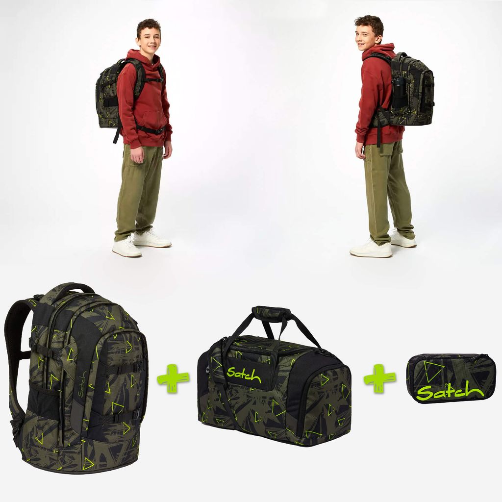 satch pack Geo Storm Schulrucksack Set 3tlg. | Kaufland.de