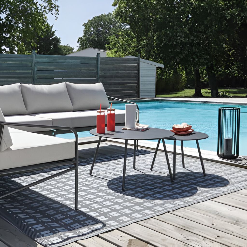 Runder Garten-Couchtisch aus Stahl Rio 70 cm | Kaufland.de