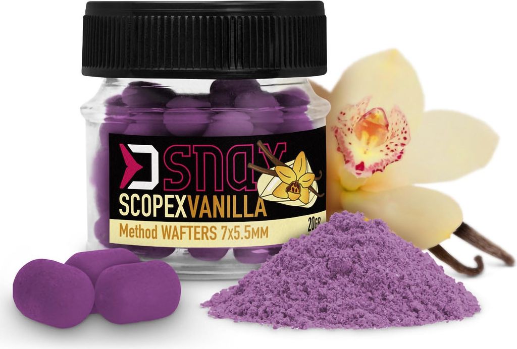 Delphin D Snax Waft 10 x 7 mm 20 g Scopex-Wanilia Dumbelsy