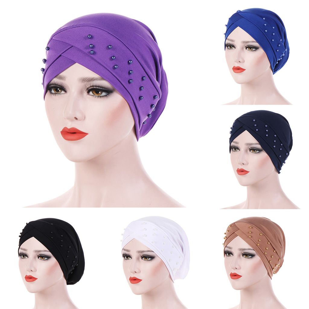 Frauen Perlen Elastic Turban Hut Muslim | Kaufland.de
